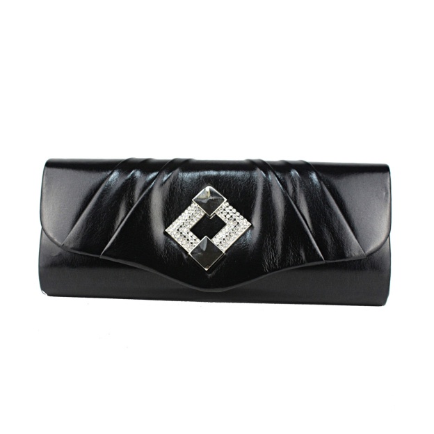 Pu With Ruffles Chain Clutches